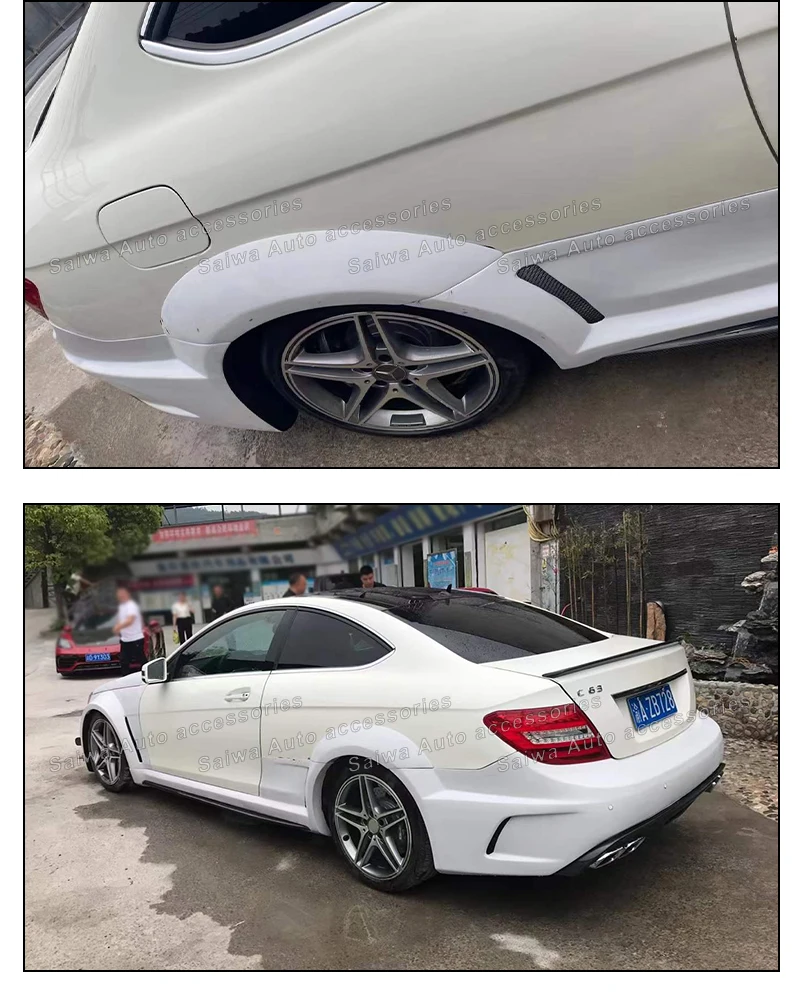 SW Body Kit for Mercedes-Benz C-Class W204 C63 Coupe Upgrade Bumper ...