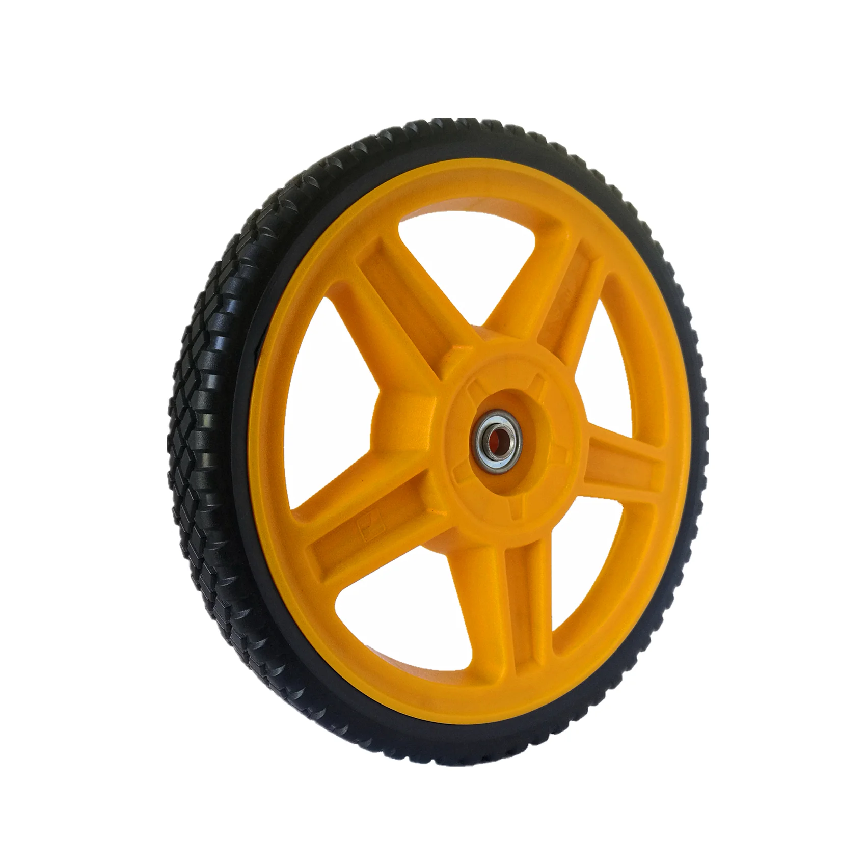12 Inch Diameter Plastic Wheel with Ball Bearing for Mower