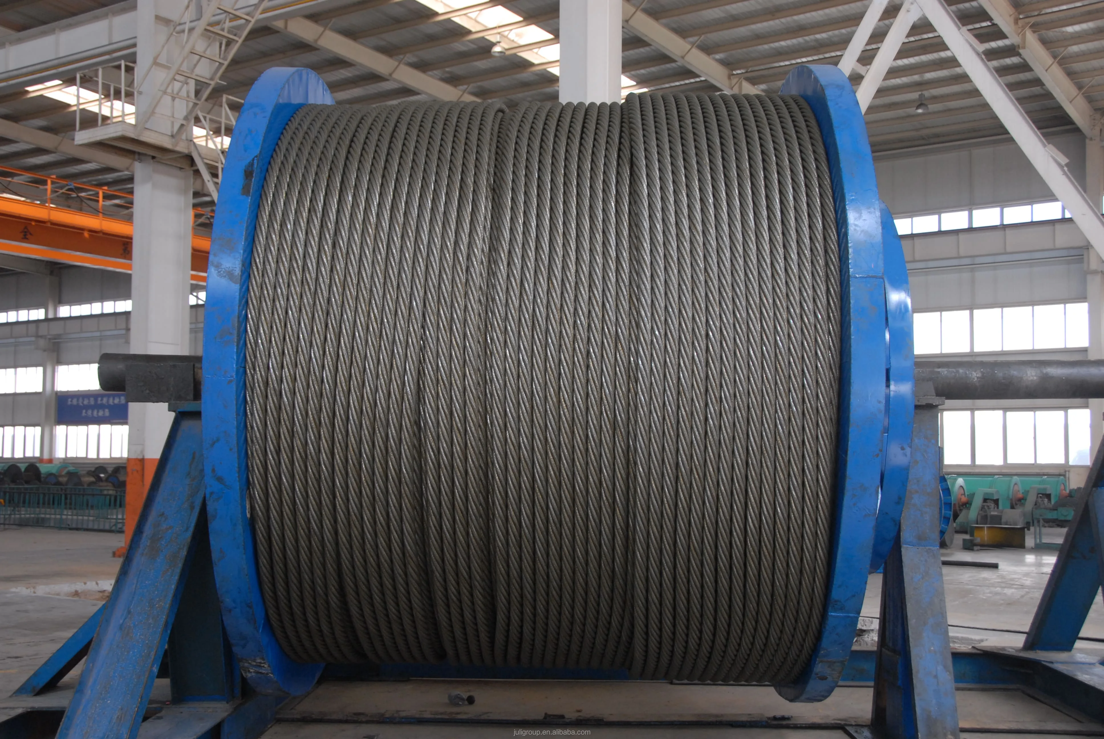 Juli Steel Cable Steel Wire Rope Galvanized Ungalv 6x19 6x36 6x37 6x41 6x55 8x26 8x36 35wx7 18x7 ...