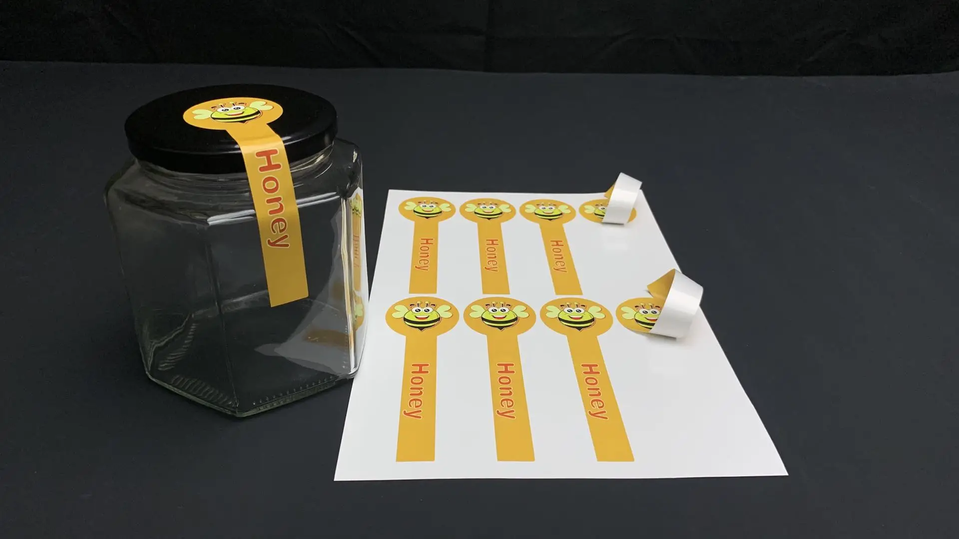 Custom Printing Waterproof Food Glass Bottle Sticker Tamper Proof Jar ...