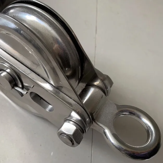 Marine Heavy Duty Pulley - Open Side Stainless Steel