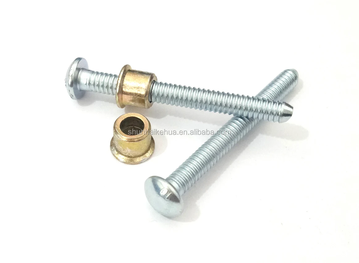 4.8mm 6.4mm Steel Zinc Plated Brazier Head Lockbolts Lock Pins Huck ...