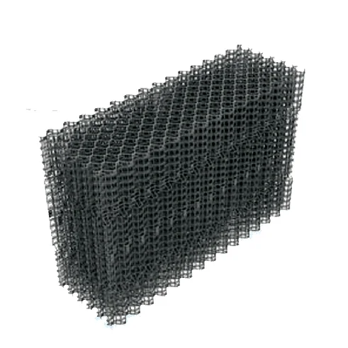 Black Anti-UV PP Plastic Mesh Filler Net for Cooling Tower Fill ...