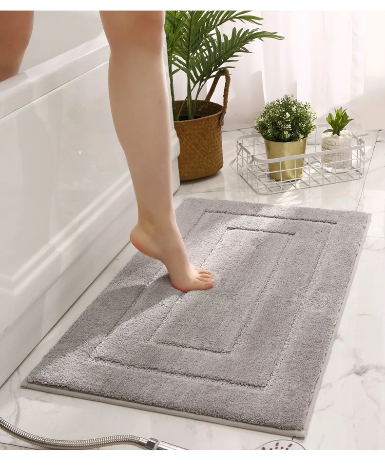Super Shaggy Foot Rug New Design Microfiber Bathroom Mat Quick Dry Soft ...