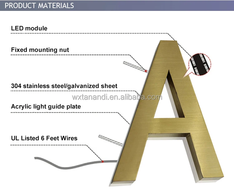 1customized Outdoor Shop Billboard 3d Stainless Steel Led Backlit Neon ...