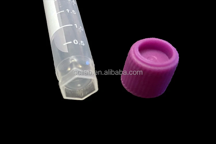 External Thread Cryo Vials Cryogenic Tubes Freezing Tube With Silicone Seal 4ml - Buy Freezing ...