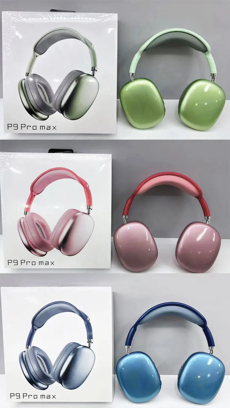 P9 Pro Max Wireless Bt Headphones Promax Noise Canceling Casque Sans ...
