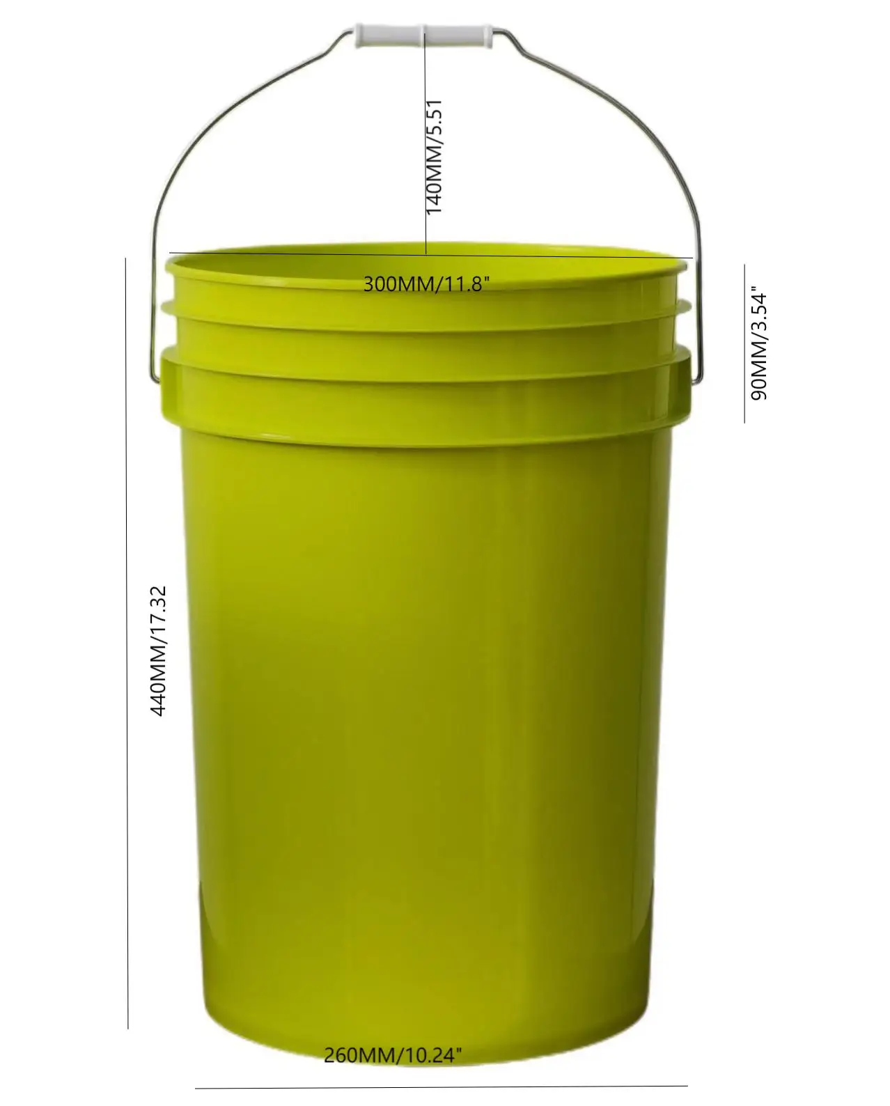 6 Gallon Heavy Duty Plastic Black and White Color Empty Baseball Bucket ...