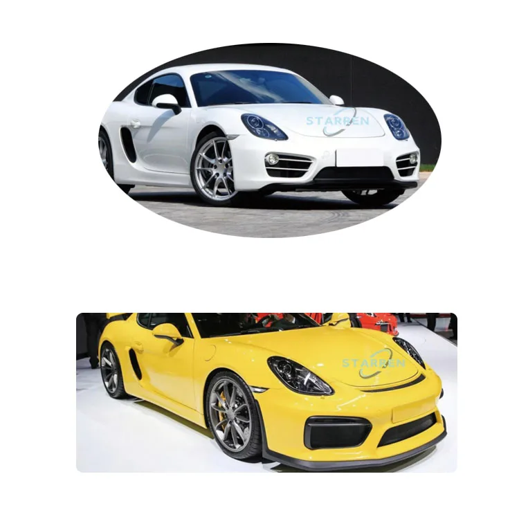 For Porsche Boxster Cayman 981 Upgraded Gt4 Style Body Kit Rear Spoiler ...