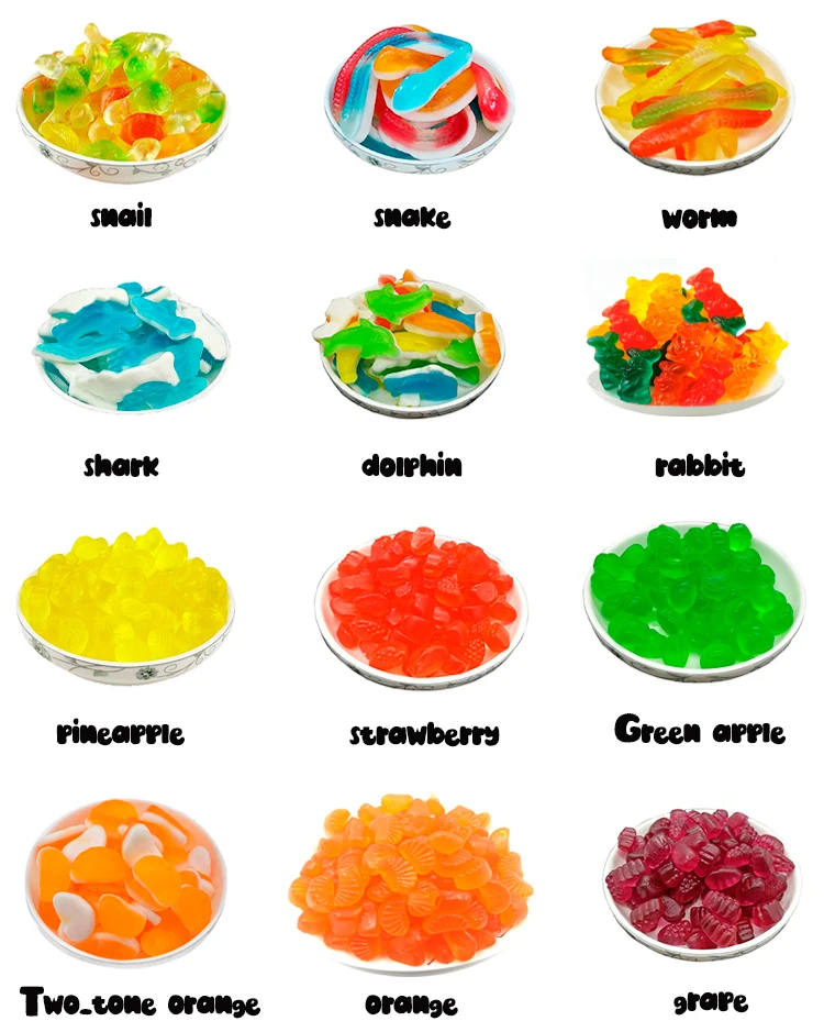 Wholesale Bulk Packing Various Gummies Sweet Fruity Candy