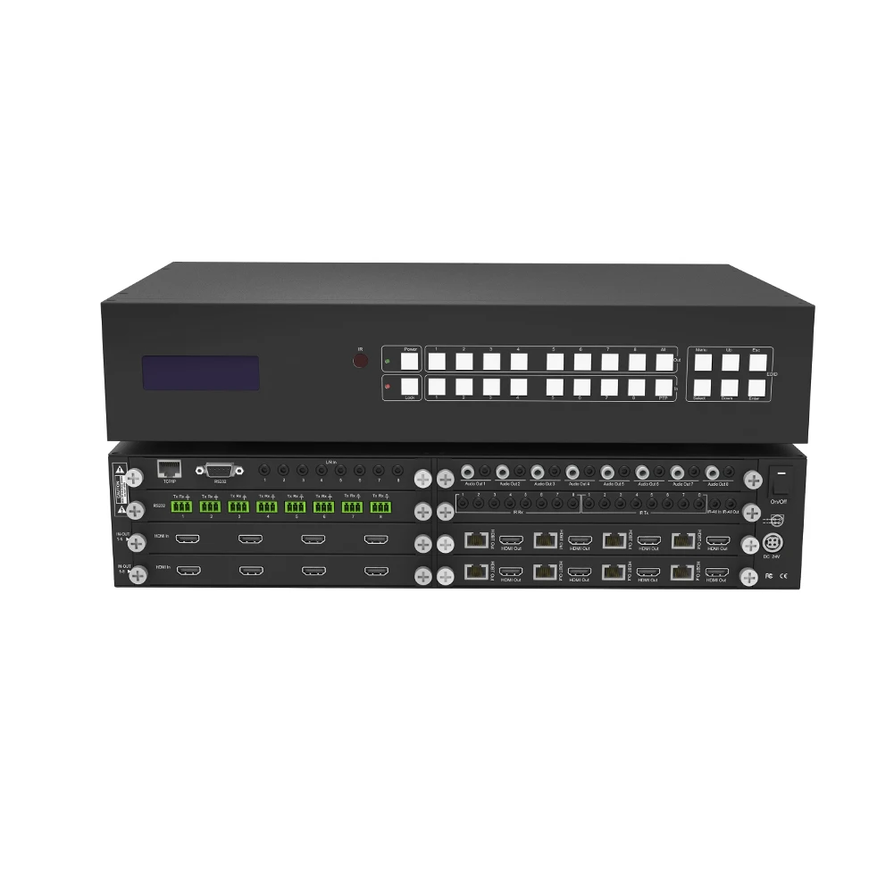 HDMI Matrix 8X8 Cat6 to HDMI Extender 4k@30hz 4:4:4 HDCP2.2