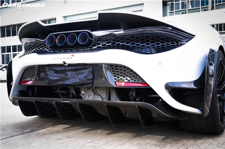 Carbonado 765lt Style Dry Partial Carbon Rear Bumper Diffuser And Wing ...