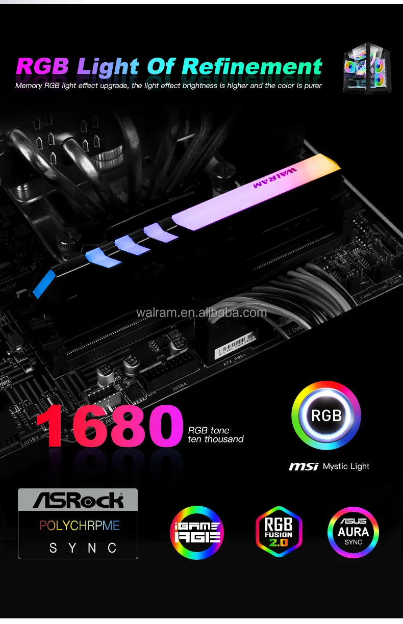 RGB Memoria RAM DDR4 - Upgrade Your PC with 8GB, 16GB, or 32GB