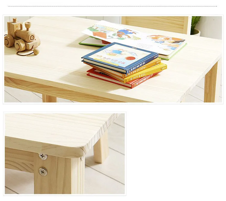 Wooden Study Desk Montessori Furniture Preschool Learning Table ...
