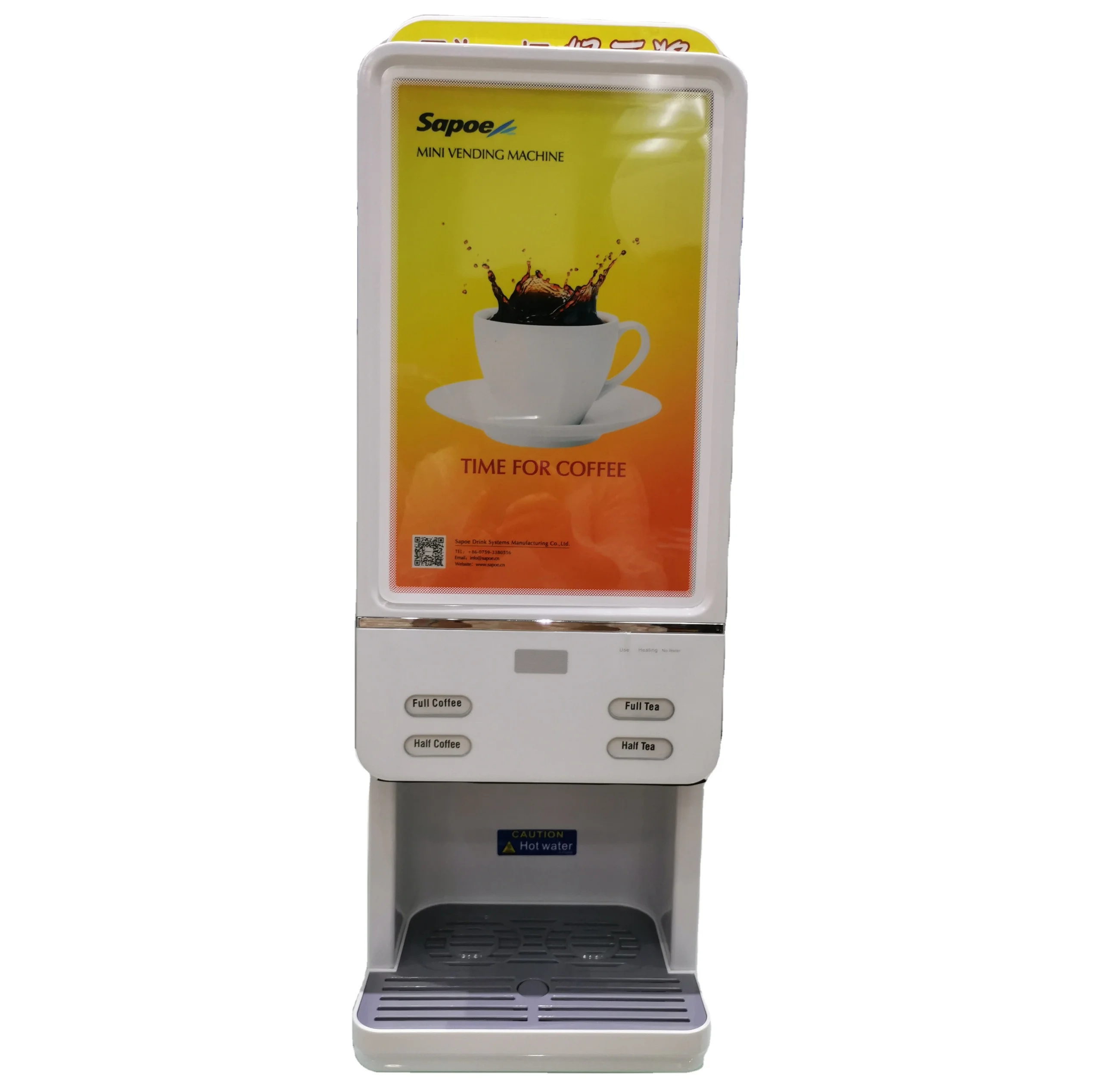 Sapoe Automatic Coffee Vending Machine - Cappuccino & More