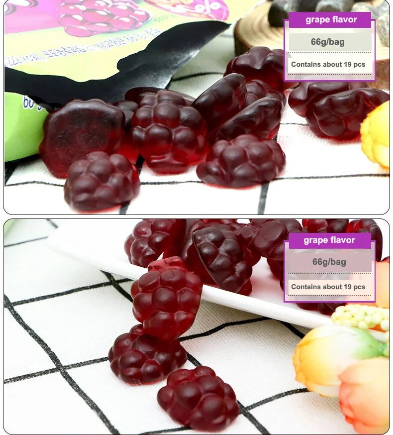 South Korea Orion Fruity Soft Gummy Candy 66g - Chewy Jelly Sweets for ...