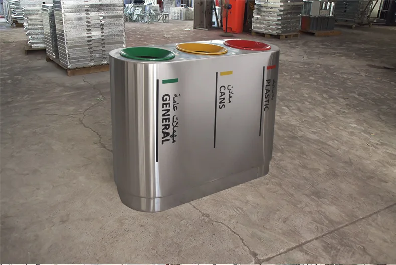Stainless Steel Indoor Garbage Sorter Subway School Station Hotel ...