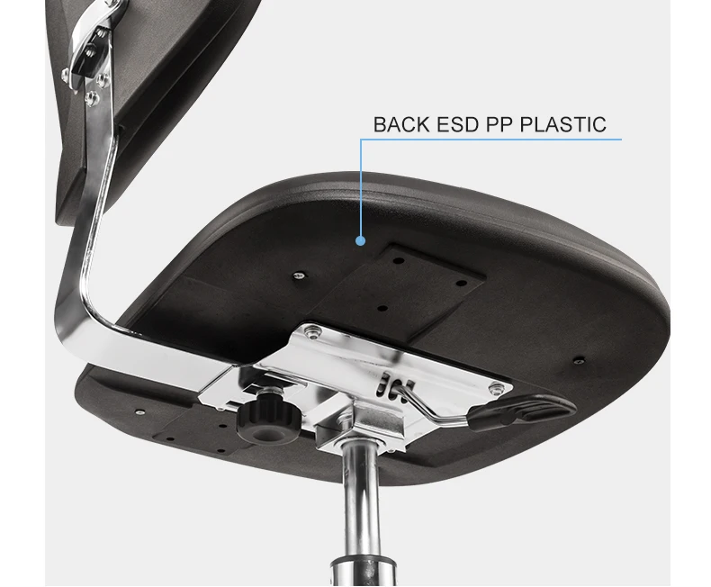 Laboratory Chairs Esd Lab Chair Leather Anti-static Backrest Dust-free ...