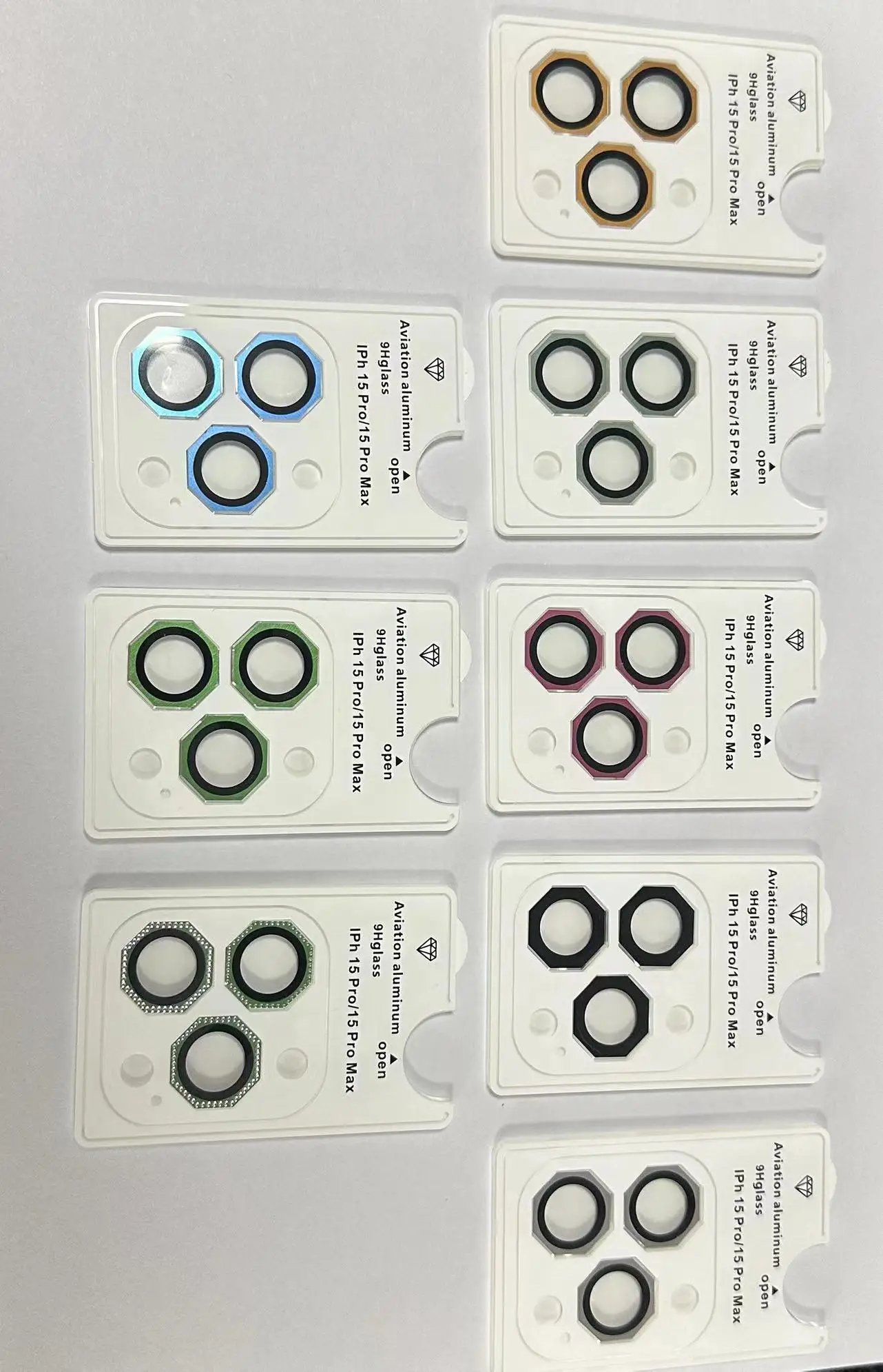 Octagon AR + AF Anti-reflection Metal Aluminum Tempered Glass Camera ...