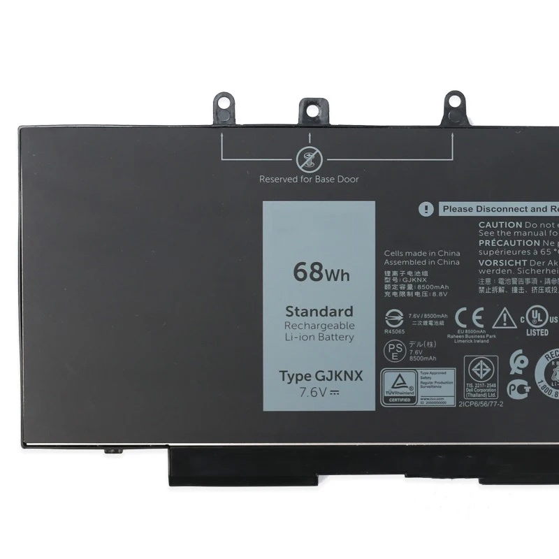 Gjknx Laptop Battery For Dell Latitude 5580 5480 5280 3520 Rechargeable ...