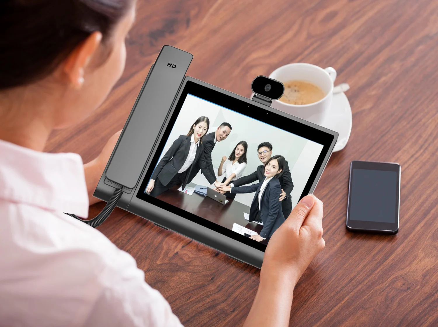 Android Desktop Phones Voip Video Conference Phone For Android 12 ...