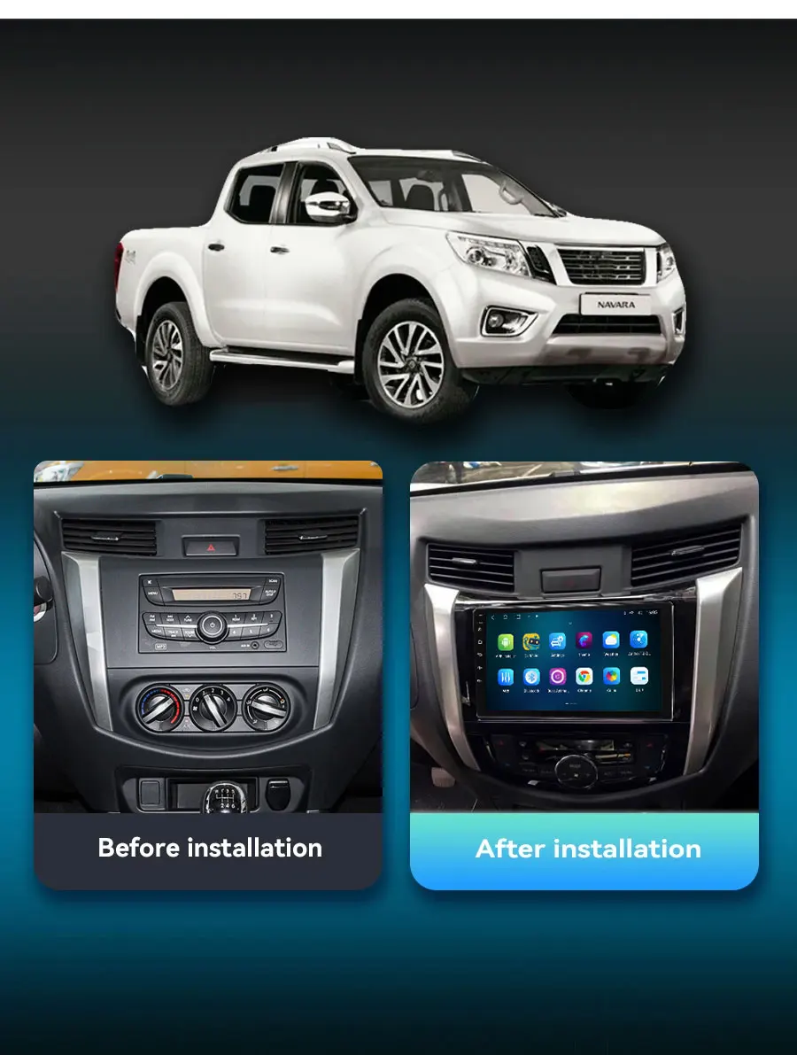 Krando 9" Android Player For Nissan Navara Np300 2017 - 2021 Car Audio ...