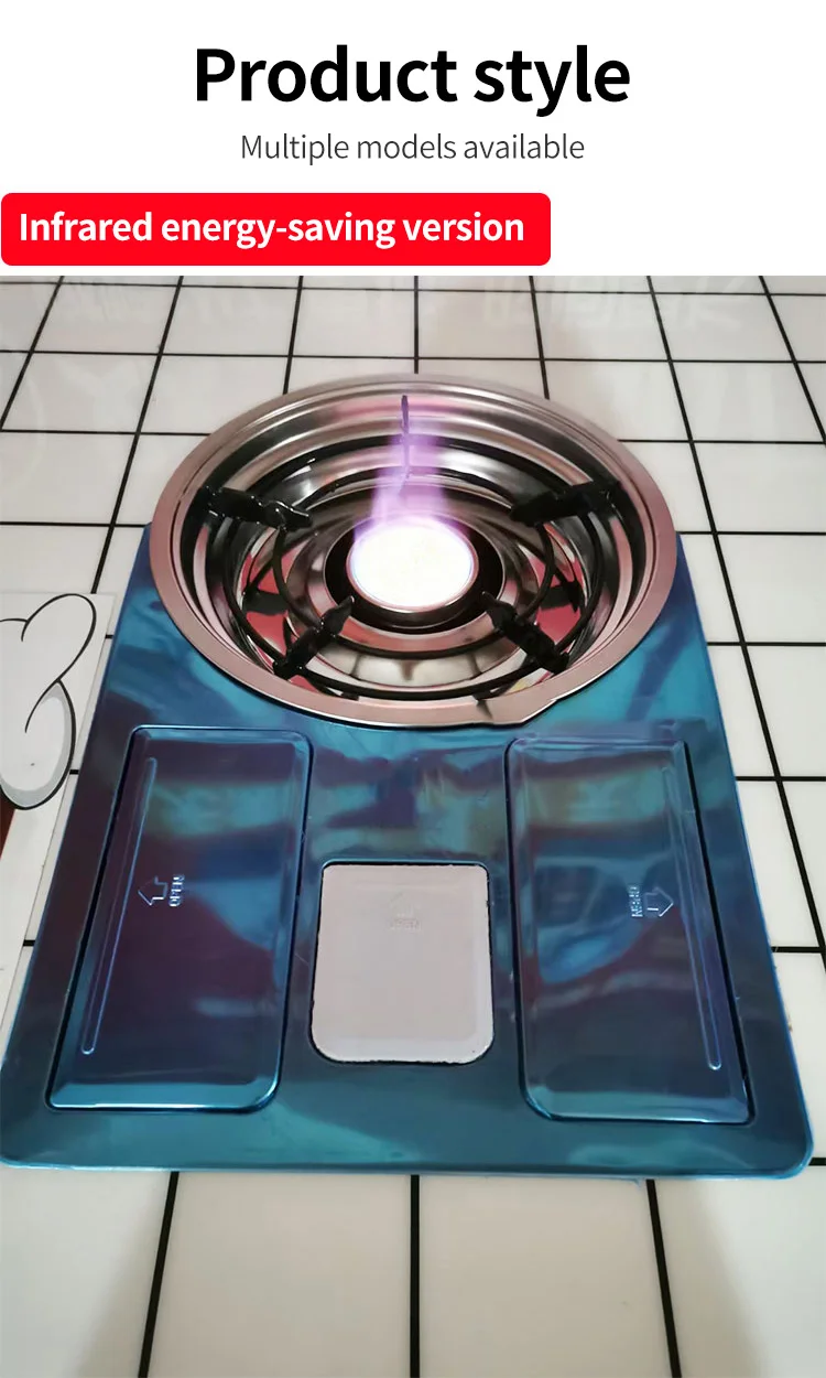 Korean Restaurant Stainless Steel Table Build in Stove