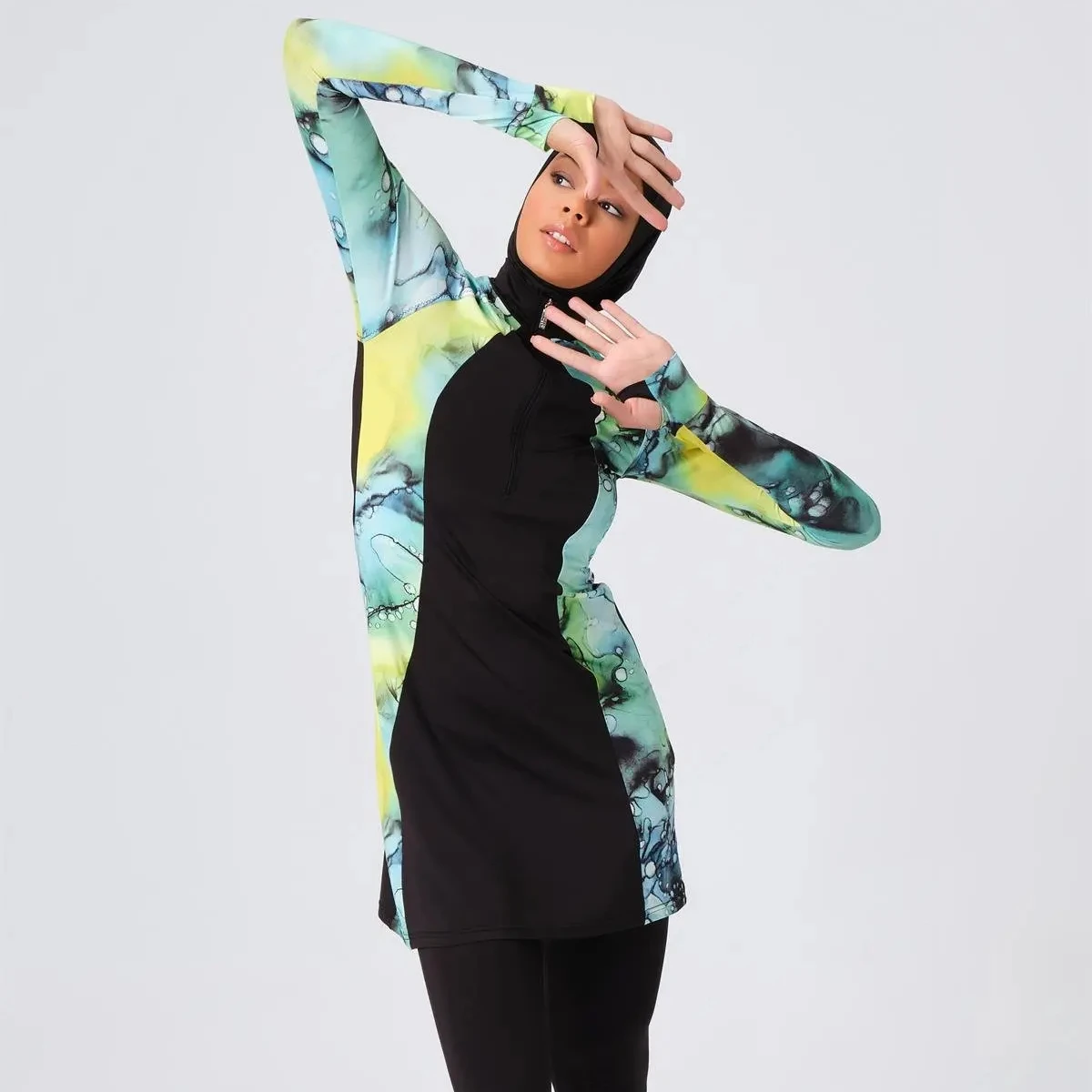 2024 Hot Modest 3Pcs Burkini Swimwear For Women Modest Burkini Swimwear ...