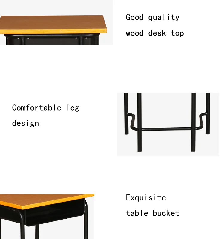 Simple Single Table And Chair School Student Desk And Chair School In ...