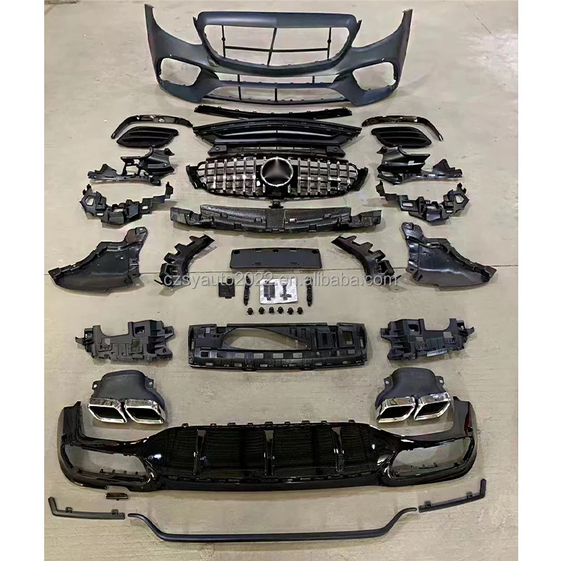Body Kit Include Front Bumper Assembly Rear Lip Exhaust For Mercedes Benz E-class W213 2016-2020 ...
