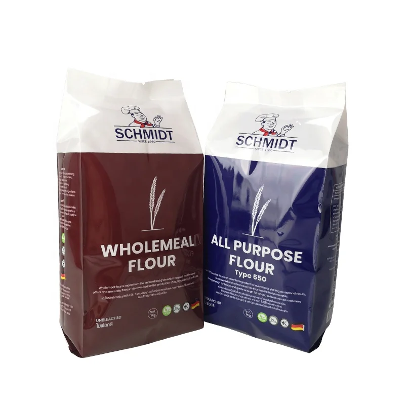 Transparent 1kg Stand up Pouch - Ideal for Flour Packaging