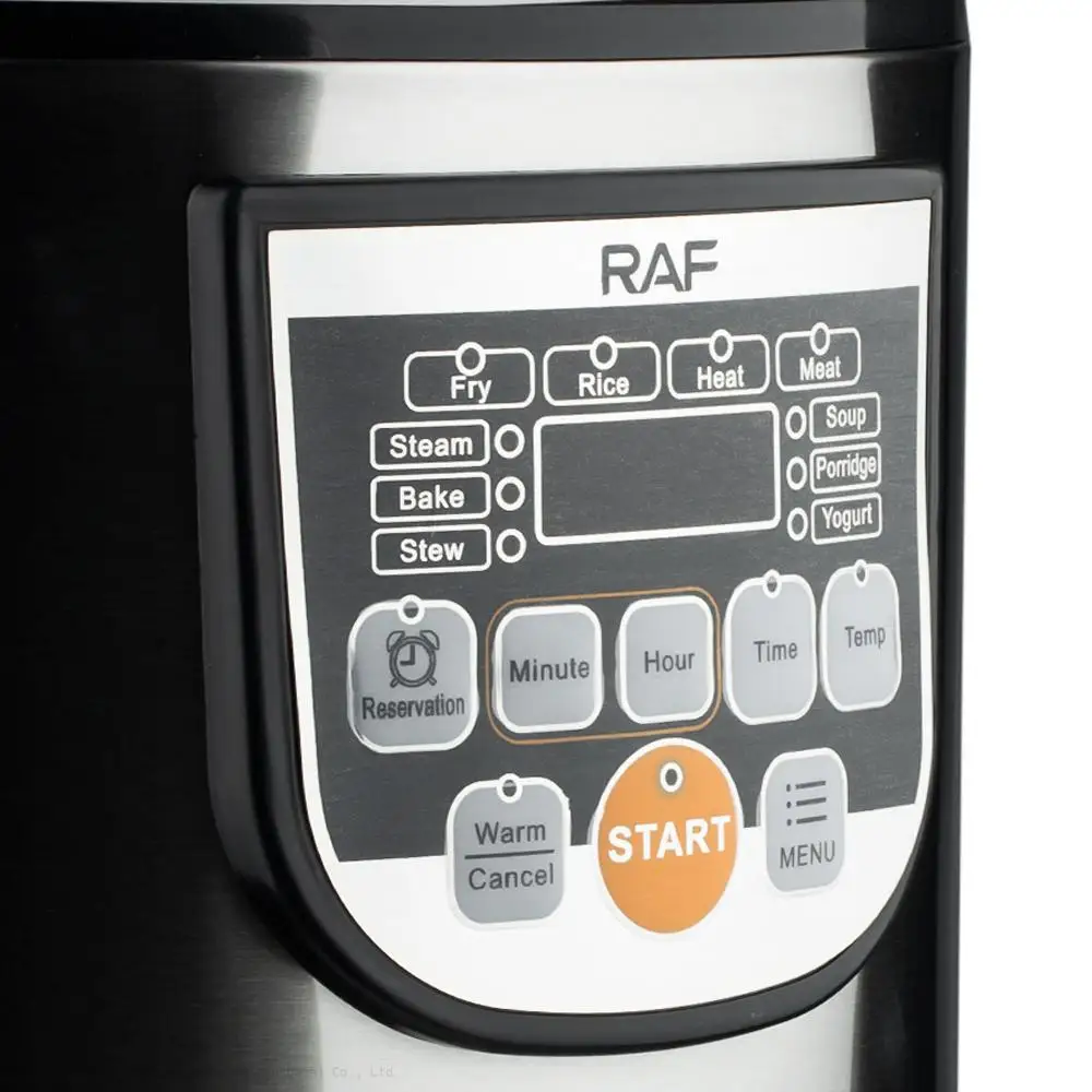 Premium RAF Custom Logo Digital Rice Cooker - 5L Capacity