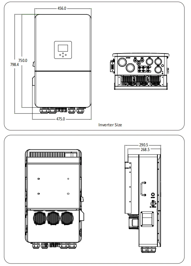 Deye Inverter with Transformer Isolation Design 16KW Three Phase Hybrid ...