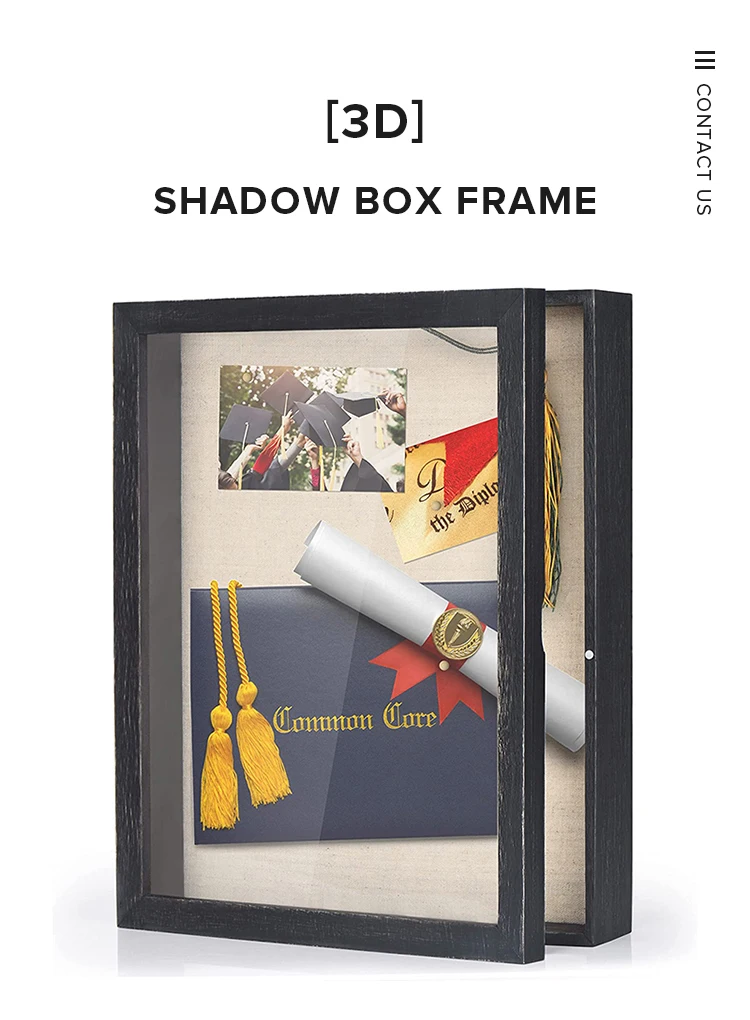 Front Hinged Shadow Box Frame - Environmentally Friendly