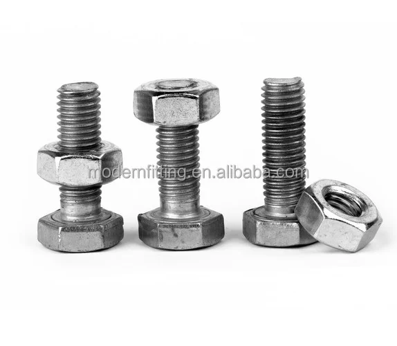 M12 X 65 Hex Nut Bolt Hot Dip Galvanised Hexagonal Bolt And Nut - Buy ...