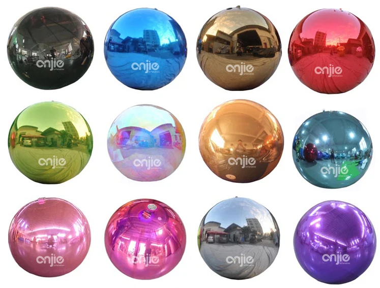 Inflatable Mirror Balloon - 100cm Gold Mirror Ball