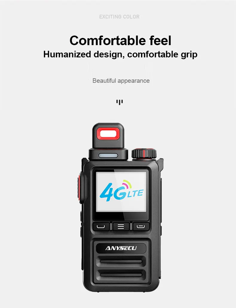 ANYSECU HD318A 4G Smart POC PTT Network Radio - Unlimited Talk Range