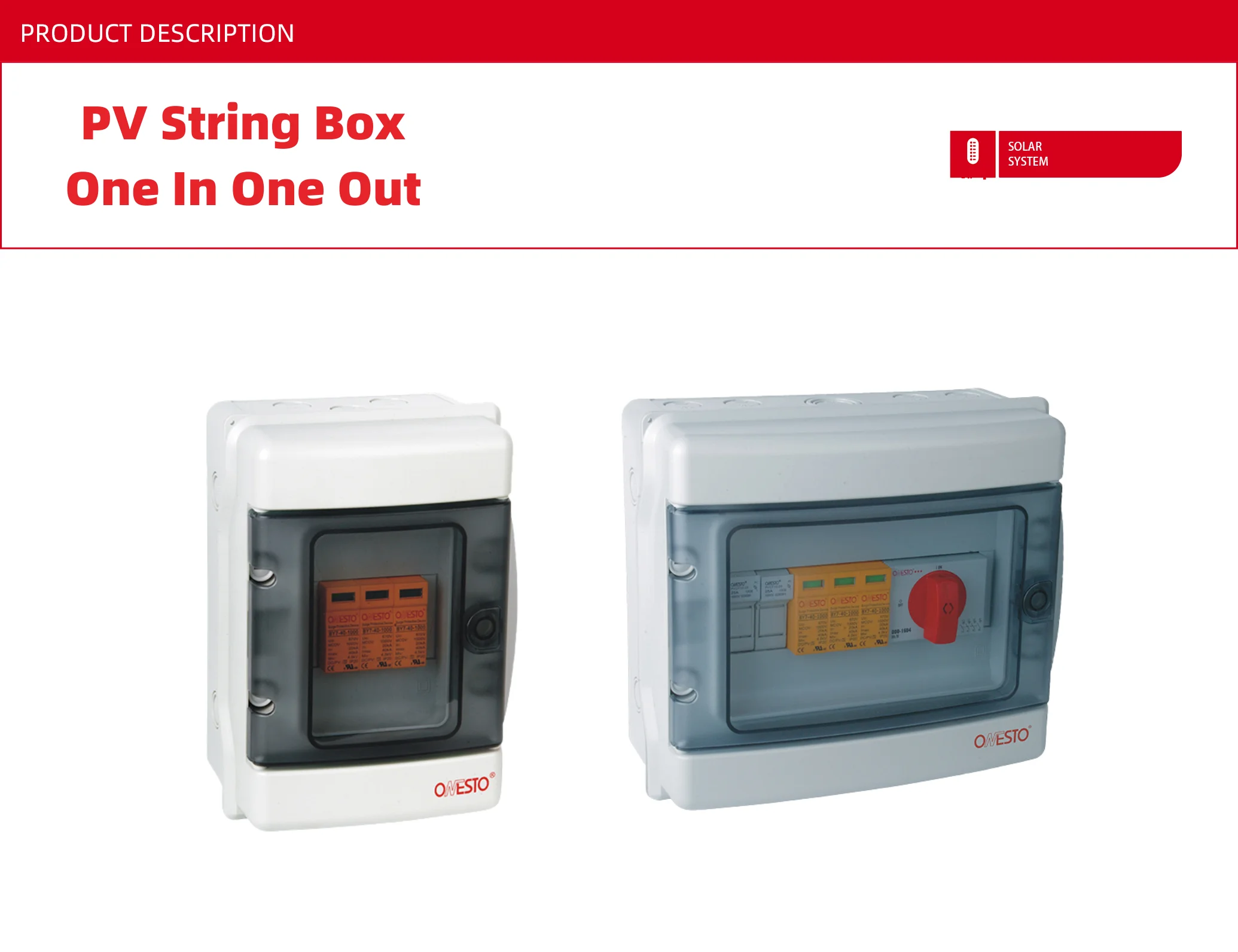 Photovoltaic Dc Solar Combiner Box New Energy Solar Pv Box 2 4 Strings ...