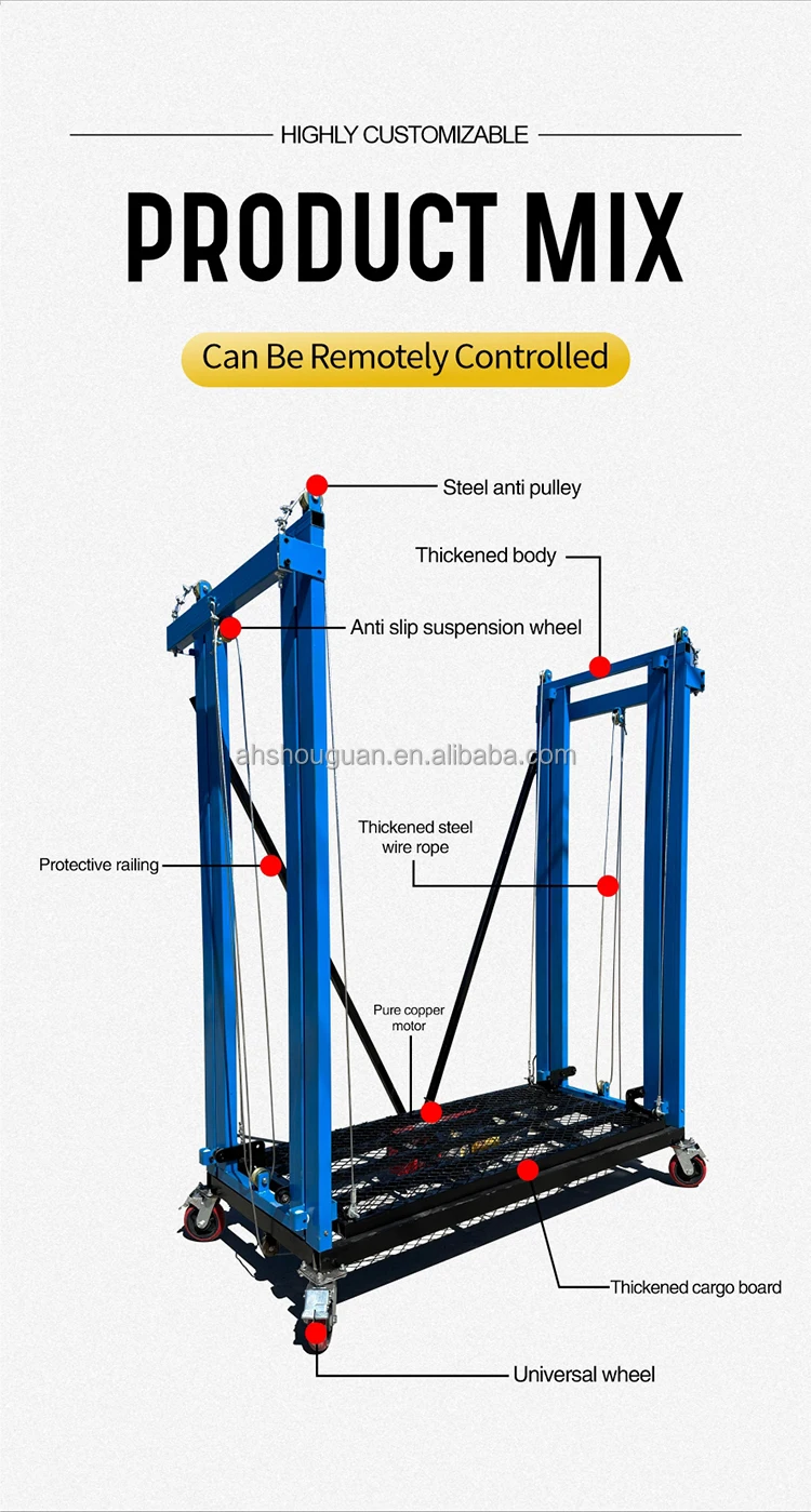Electric Lifting Machine - Scaffolding Hoists Crane Ladder Lifter