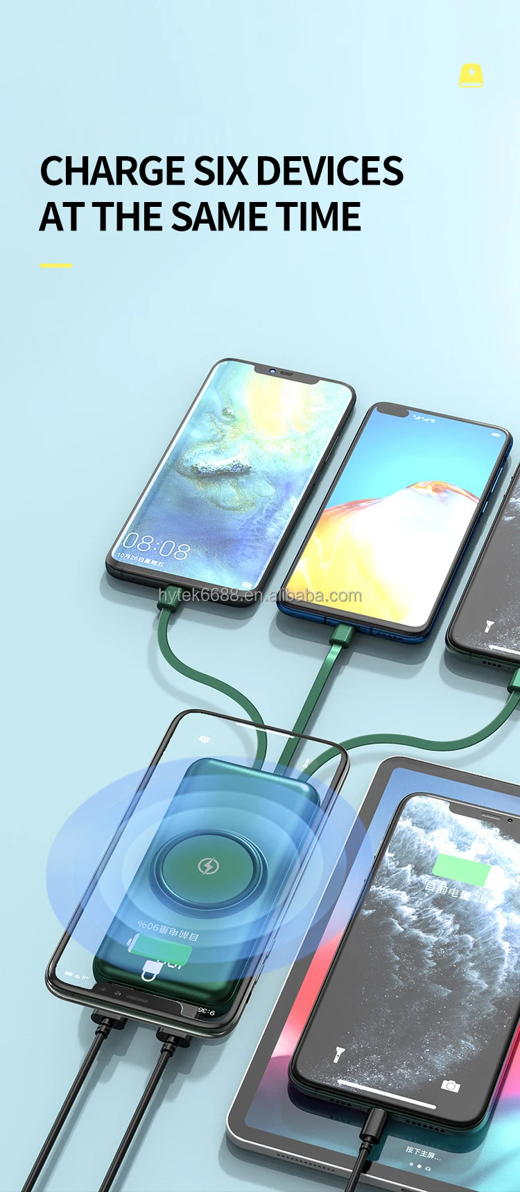 20000mah Power Bank with Fast Charging and Wireless Support