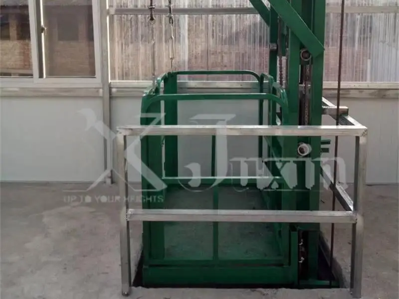 Fixed Guide Rail Hydraulic Lifting Platform Workshop Lifting Cargo ...