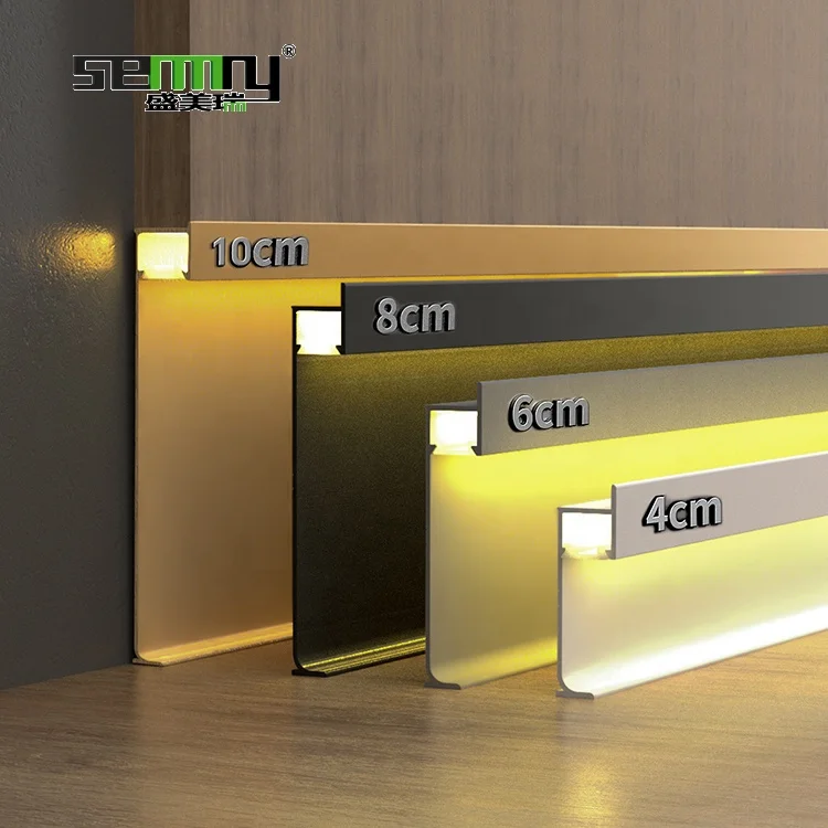 Hidden Lighting - LED Bar Aluminum Profile for Skirting