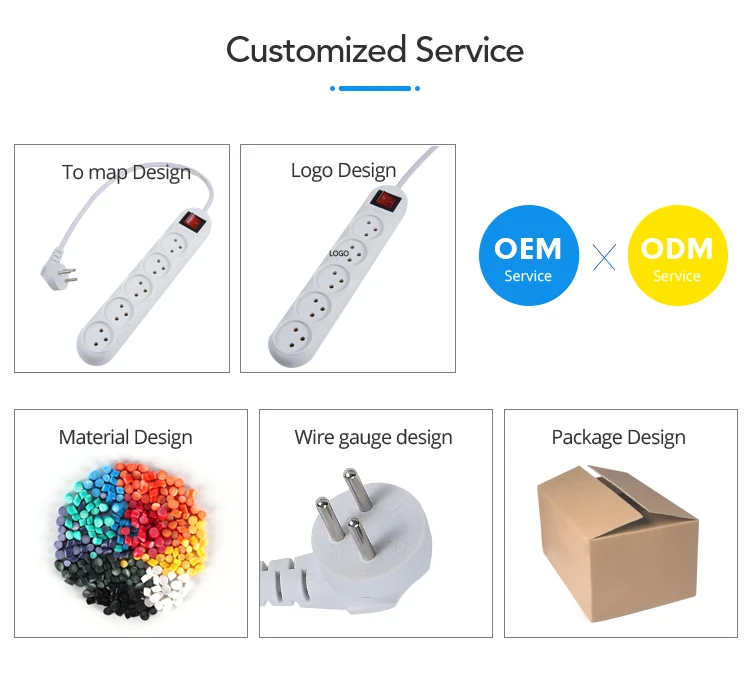 Israel Power Strip - 3pin Garden Office 16A AC Extension