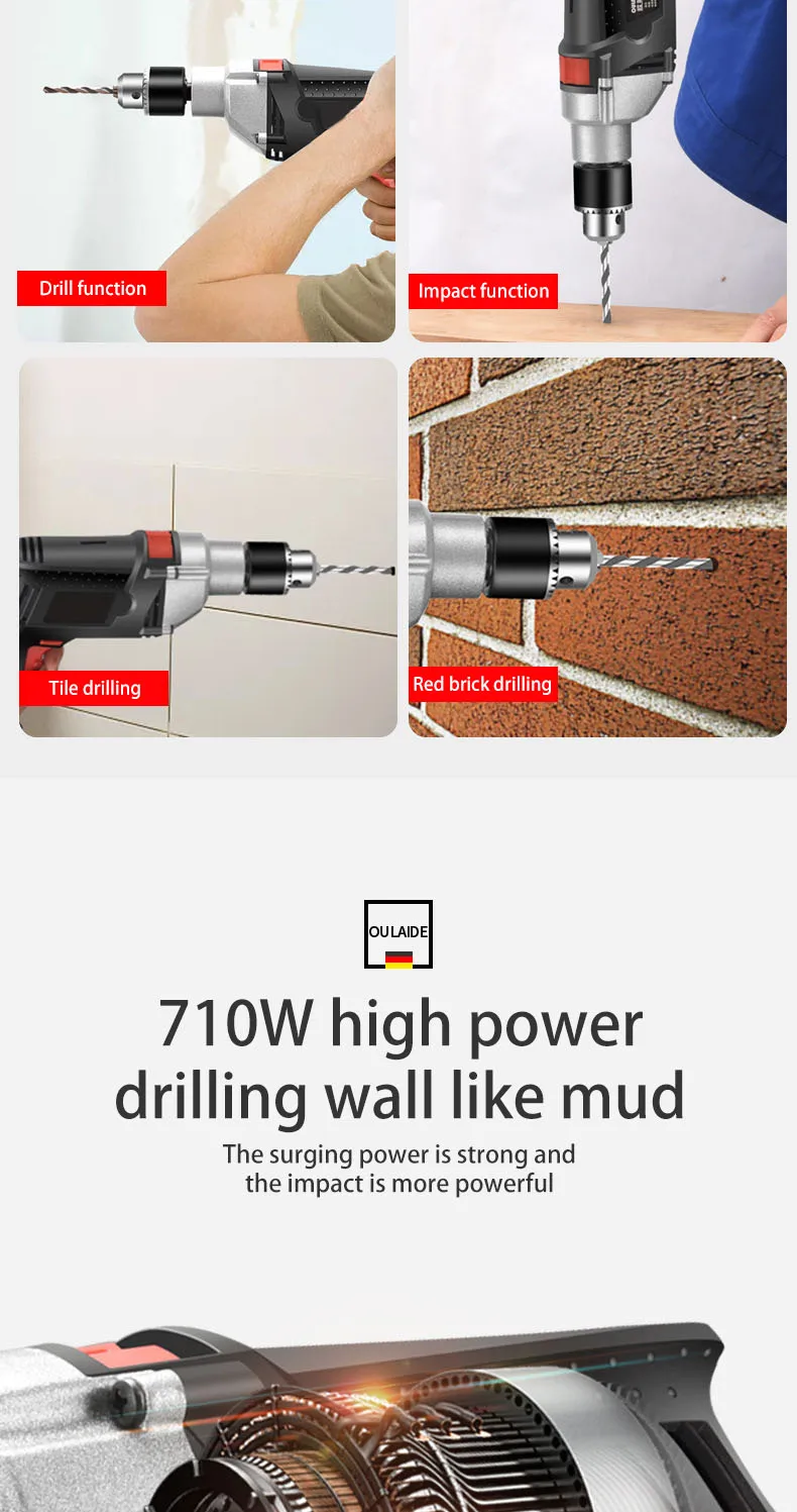 OEM Customized Multi-Functional Home Repair Power Tool Kit Big MAC ...