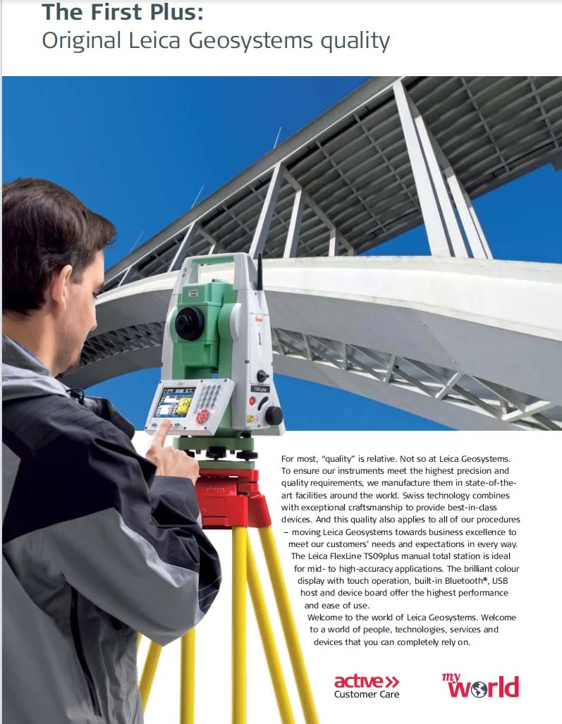 Used Leica Total Station TS09 Plus High Accuracy 1" R500 Sec-阿里巴巴