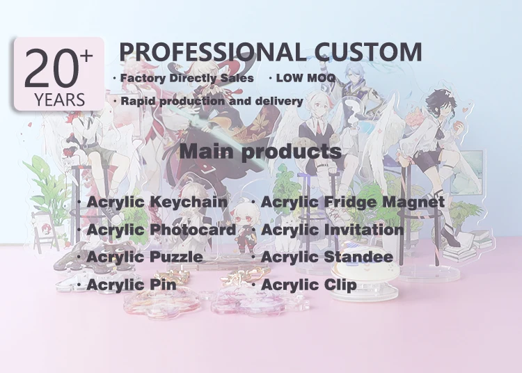 Cartoon TV & Movie Anime Character Desk Display Transparent Custom ...