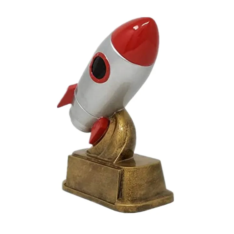 Resin Rocket Ship Trophy Classic Spacecraft Award Custom Trophy Accept ...
