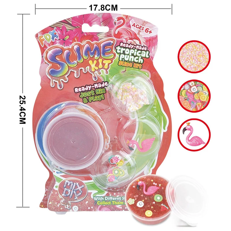 Kids Plasticine Toys Eco-Friendly Crystal Mud Clay Set Slime DIY Cotton ...
