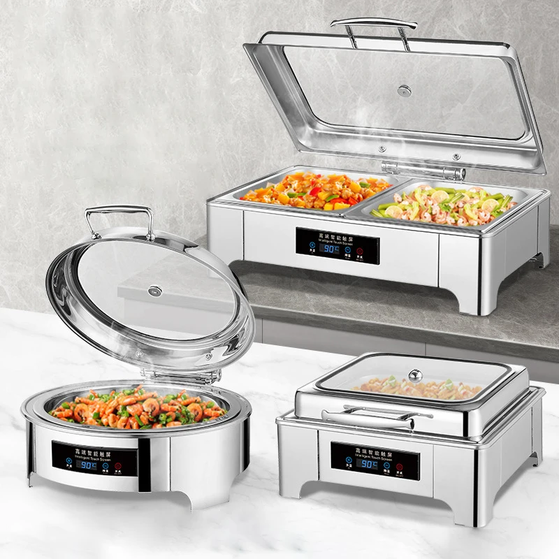9L Food Bowl Hotel Buffet Commercial Equipment Food Warmer Stainless ...