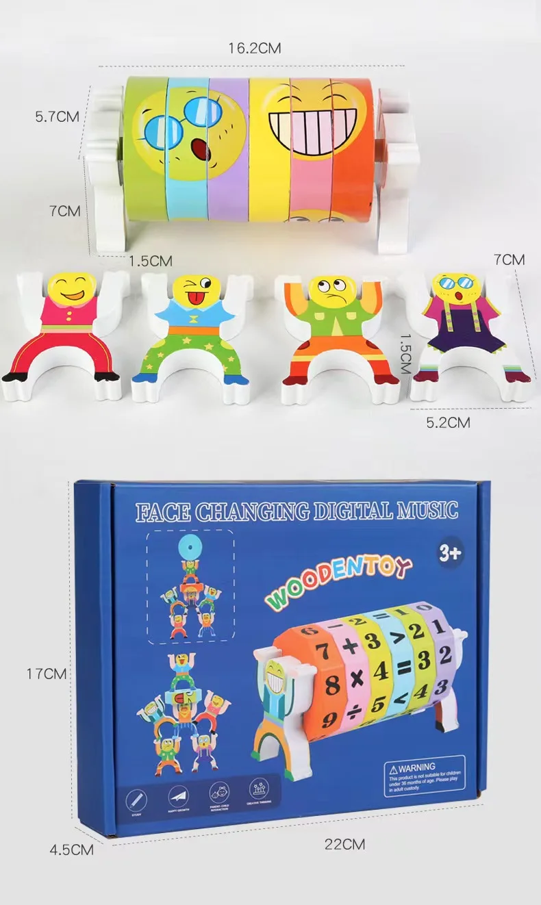 Montessori Math Learning Wooden Toys Cubes Arithmetic Educational ...